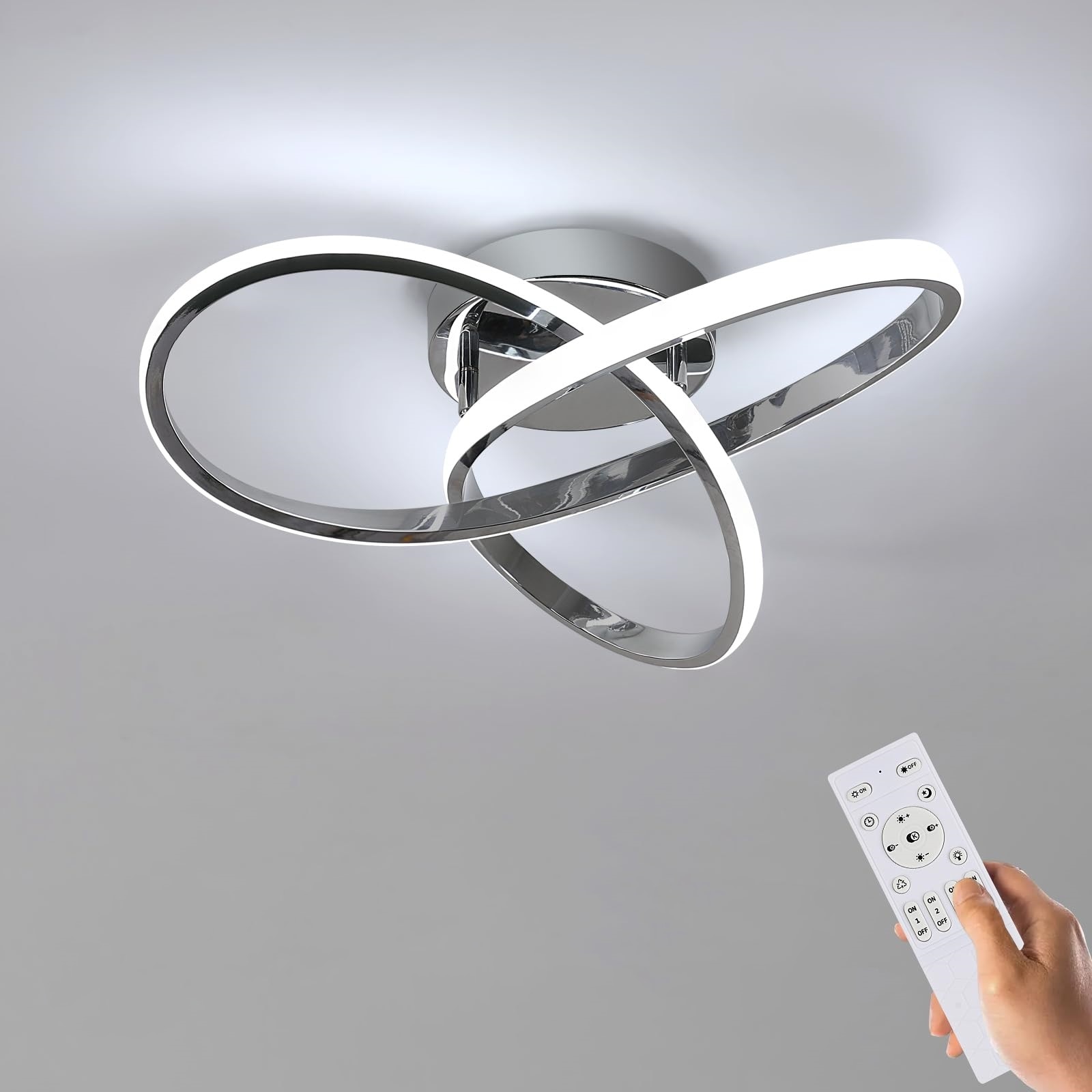 Plafoniera Cu Led, Toolight, 36w 220v, Forma De Trifoi, 40*12 cm ...