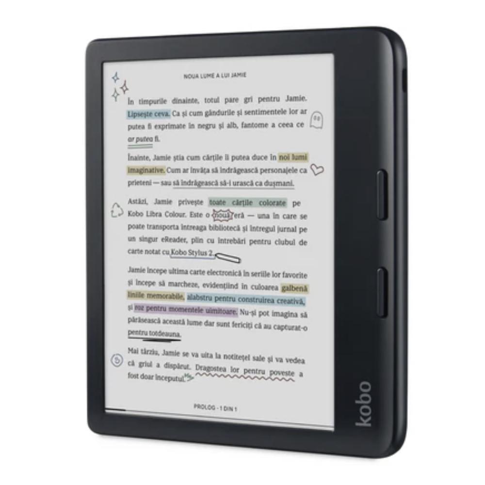 E-Book Reader Kobo Libra Colour, Ecran E-Ink Kaleido 7", Procesor Dual ...