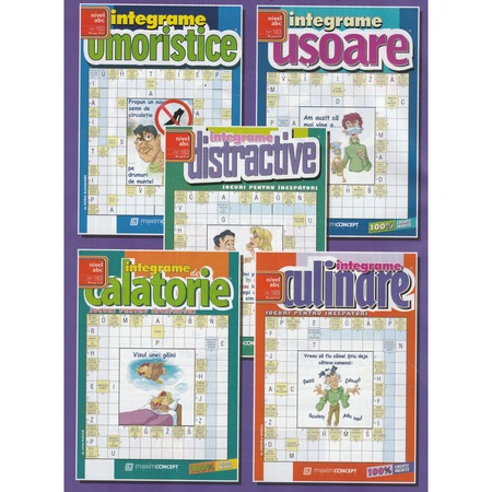 Pachet de 5 integrame calatorie, culinare, usoare, distractive ...