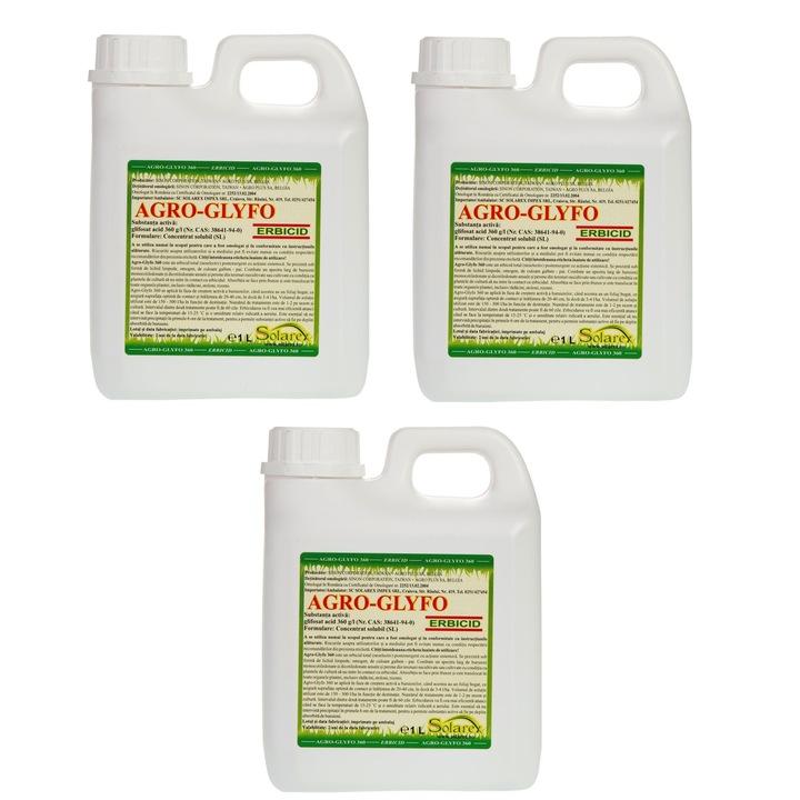 Erbicid total comabtere buruieni, Agro Glyfo, 3 litri - eMAG.ro