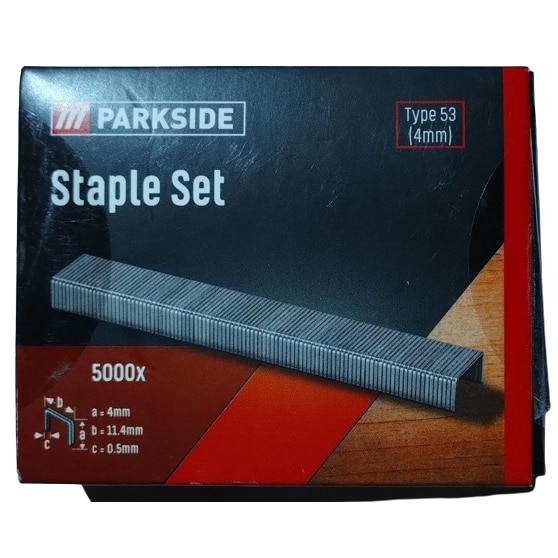 Set 5000 de capse (agrafe) Parkside 4mm - eMAG.ro