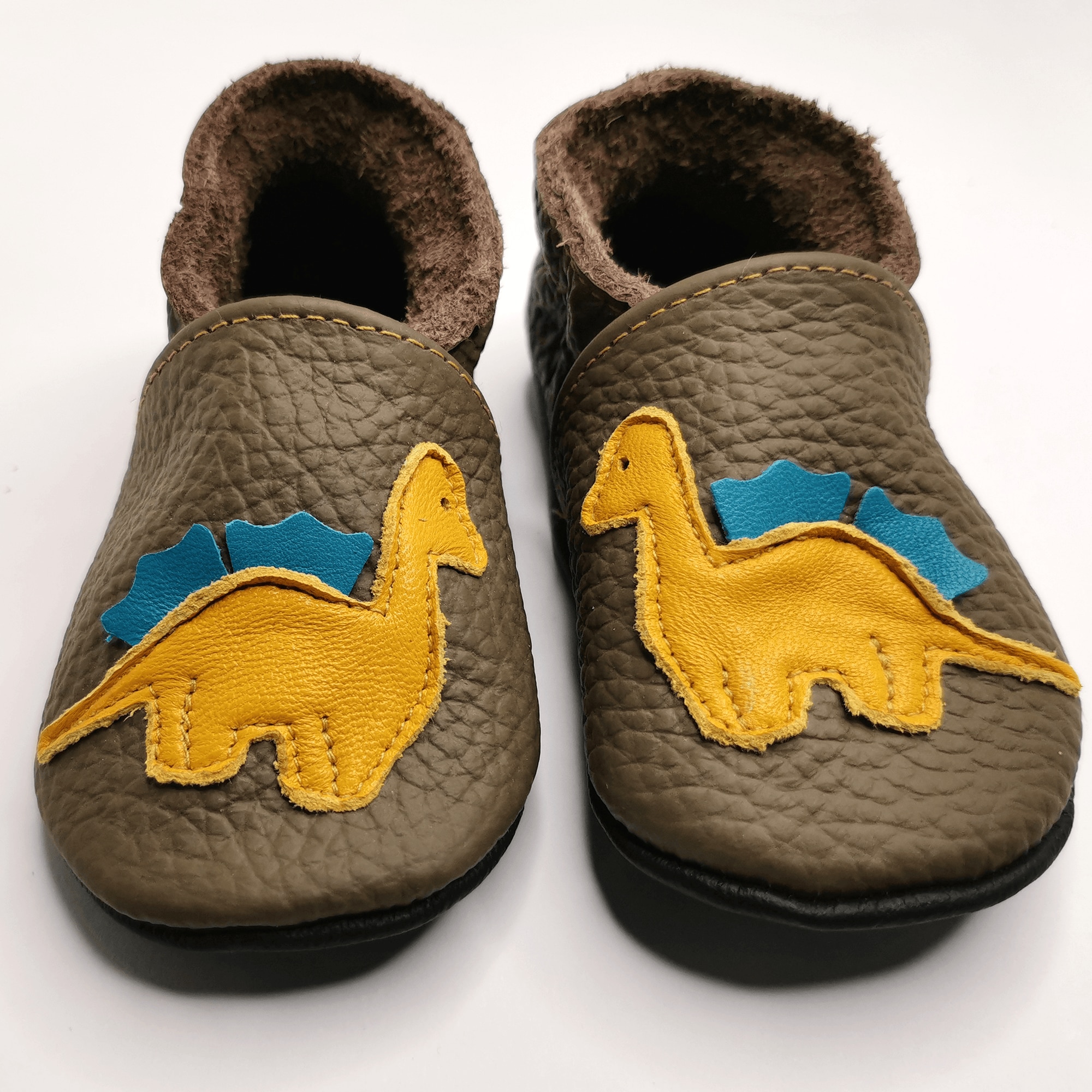 Botosei din piele naturala dinozaur 6-7 ani-Ebooba - eMAG.ro
