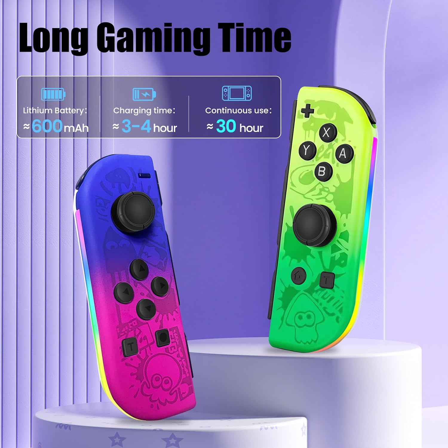 Joy Cons vezérlők kapcsolóhoz, bal/jobb játékvezérlő, vezeték nélküli ...
