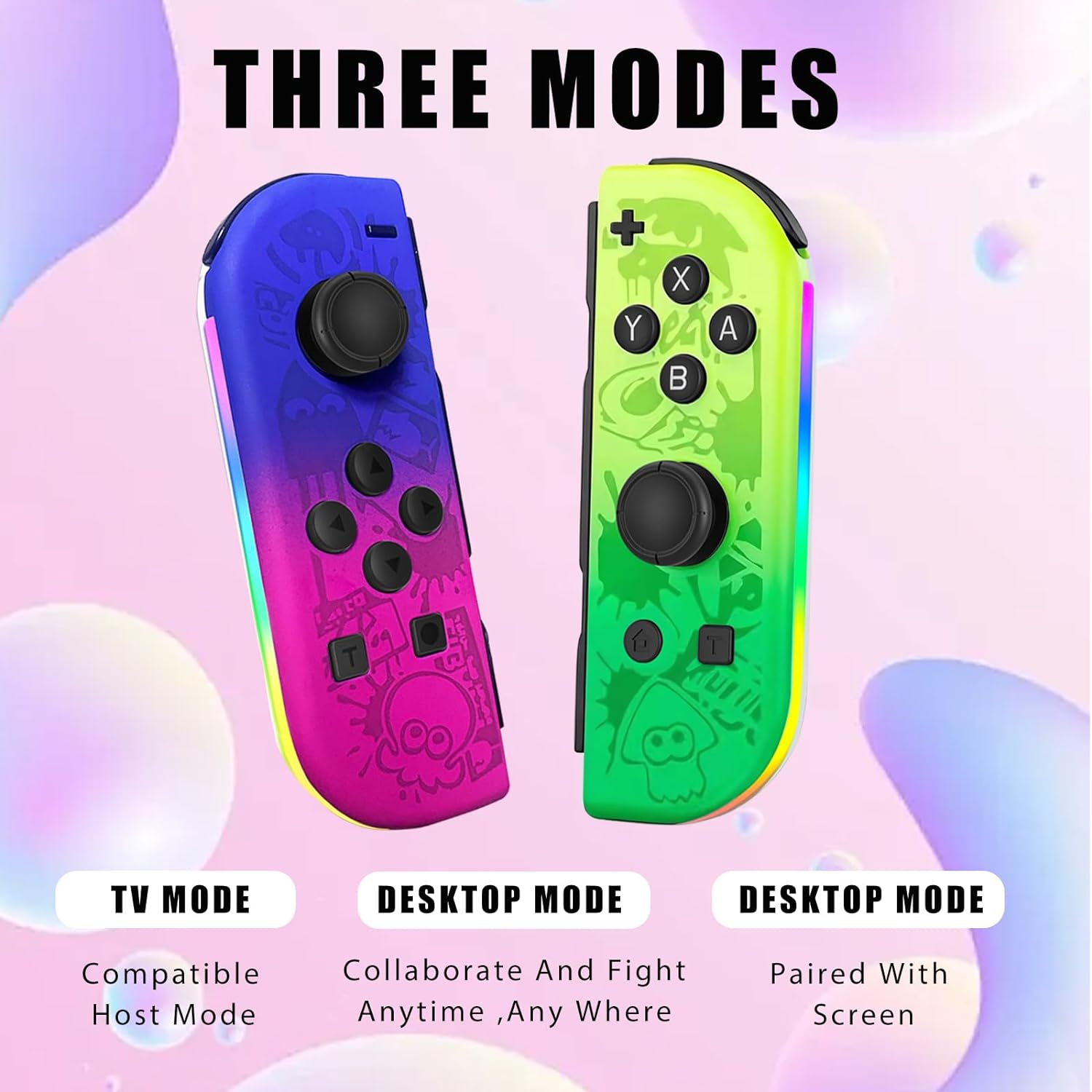 Controlere Joy Cons pentru comutator, gamepad L/R, wireless, cu ...