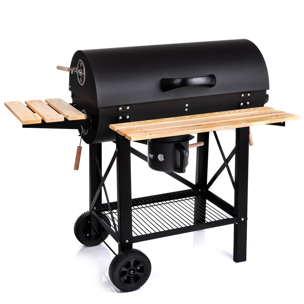 Gratar cu carbuni Lehmann Nevada, capac cu incuietoare, roti, 2 rafturi ...