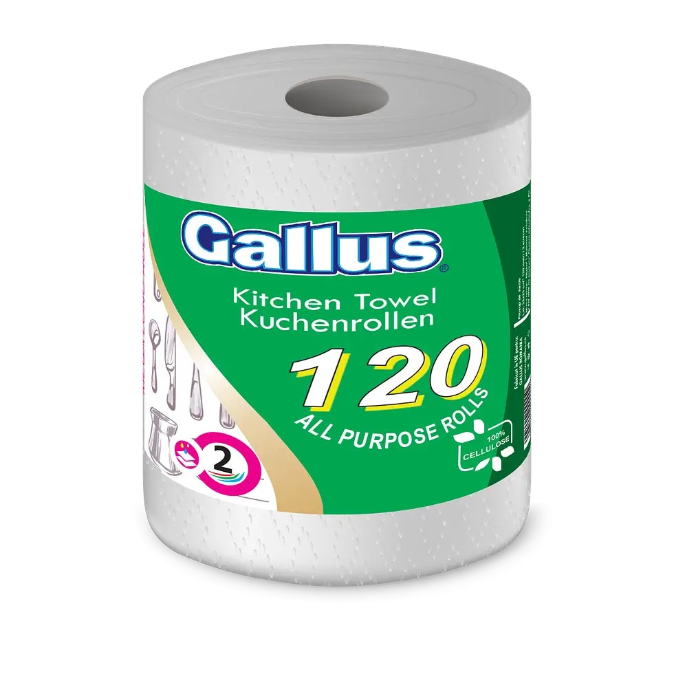 Prosop de bucatarie Gallus 2 straturi, 120 m - eMAG.ro