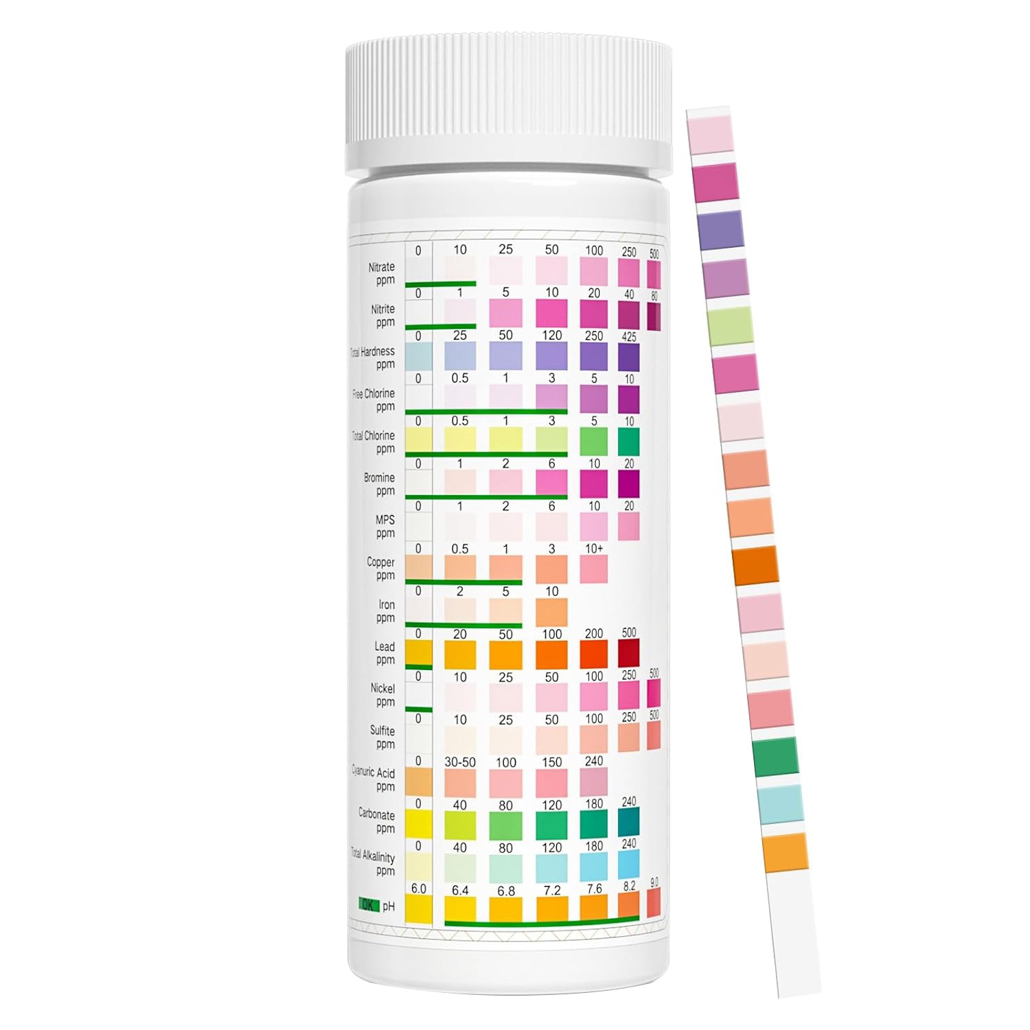 Kit Test apa, 100 buc, 16 parametri masurati, 16 in1, inalta precizie ...