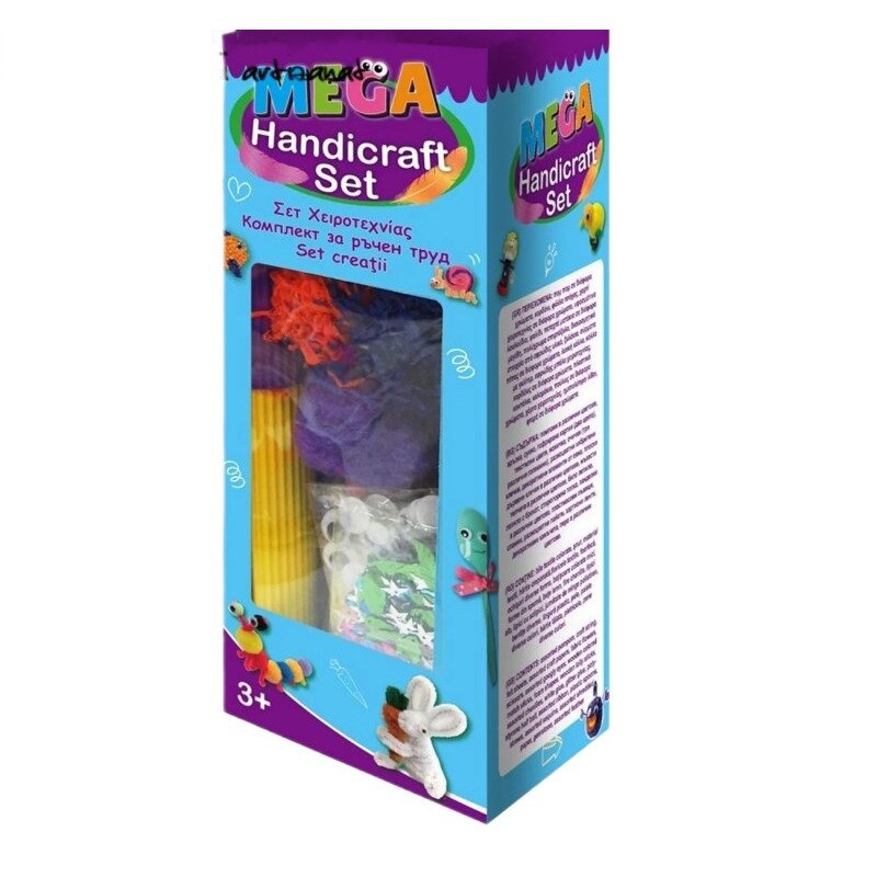 Set de creatii artistice pentru copii ce contine sarma plusata, pom pom ...