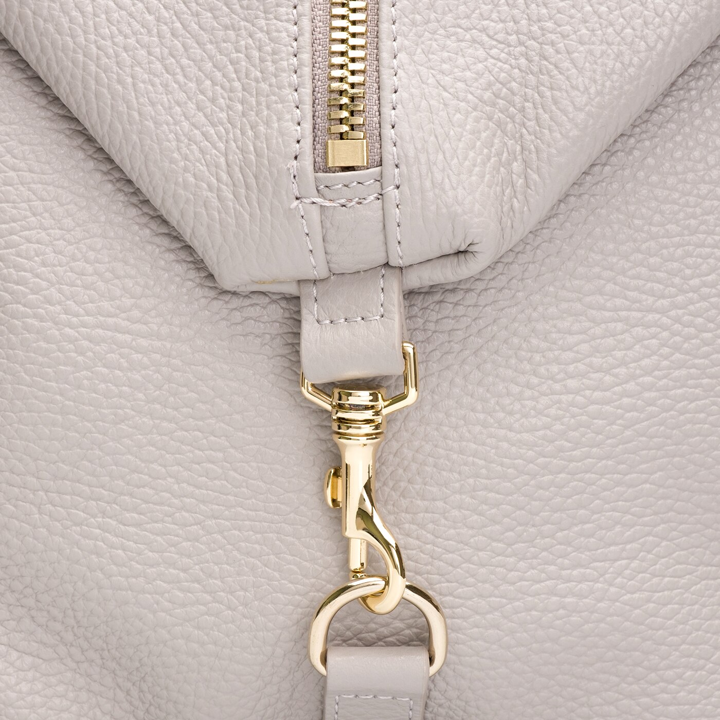 Geanta dama, Musette PAMELA, Piele naturala, gri, 65.5 x 43 x 15 cm ...