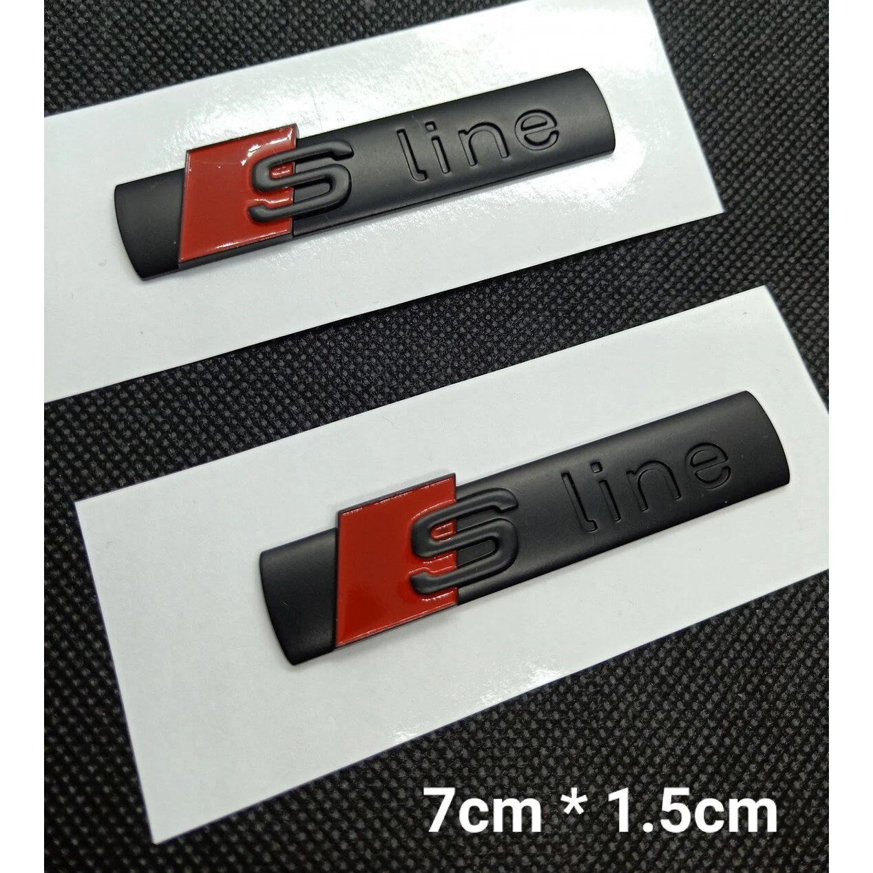 Set 2 Embleme Metalice cu Logo Sline pentru Aripa compatibile cu AUDI ...