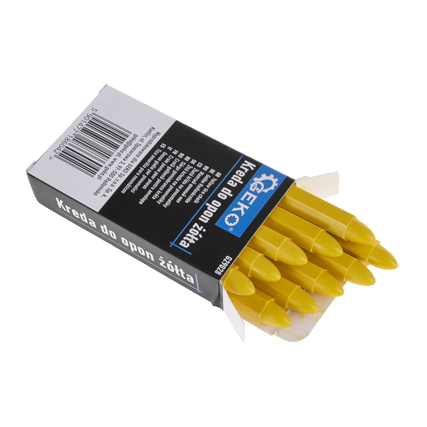 Set creta impermeabila pentru marcarea anvelopelor, galben, 12 x 110 mm ...