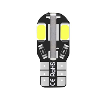 Bec led auto, 12V, W5W, T10, cod culoare 6000K, canbus, 2W, lumina alba ...