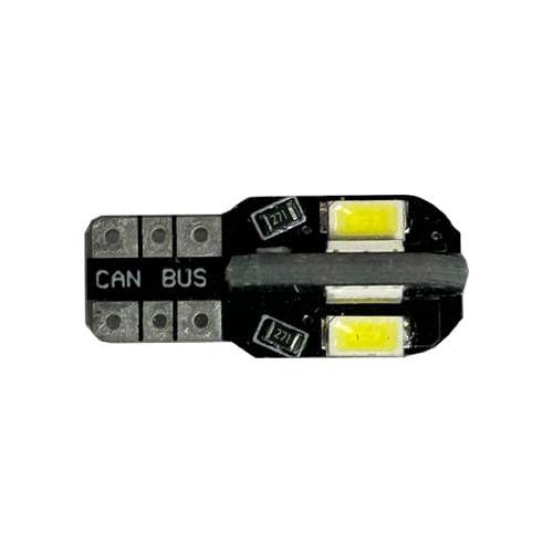 Bec led auto, 12V, W5W, T10, cod culoare 6000K, canbus, 2W, lumina alba ...