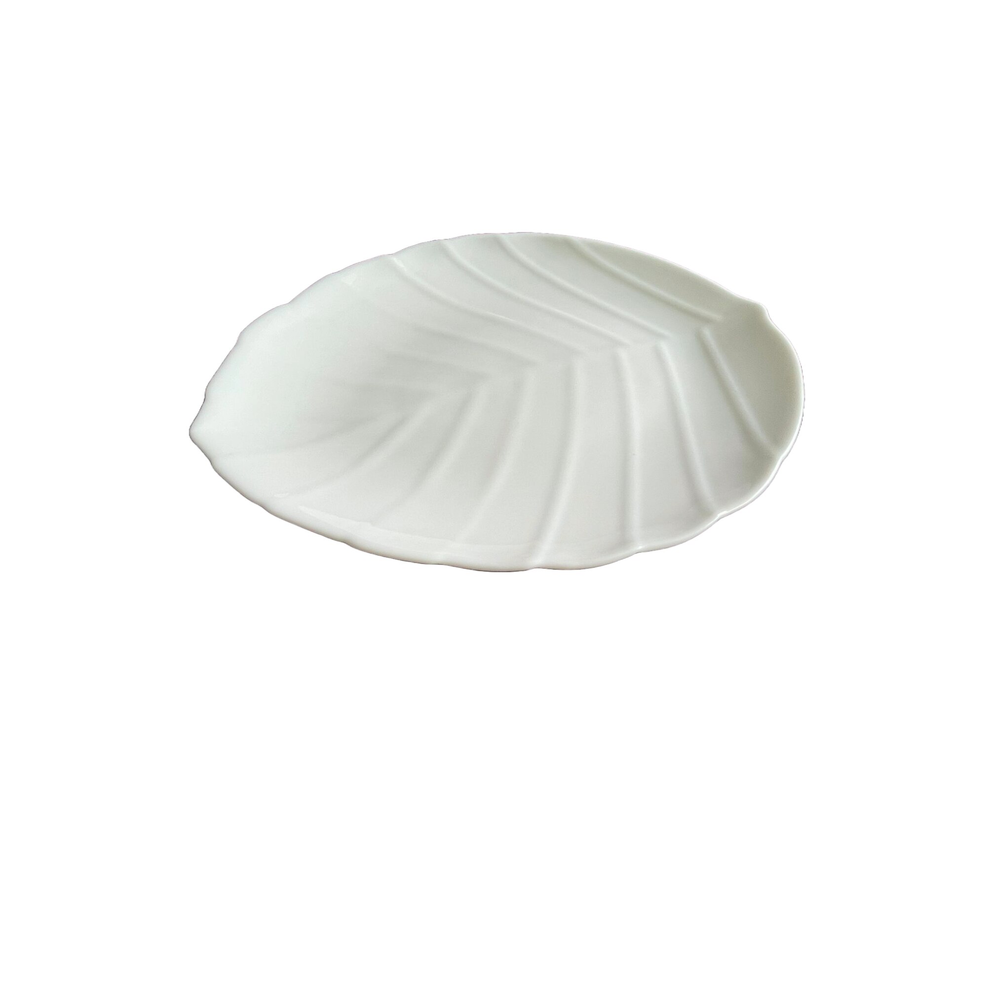 Set 6 farfurii, din sticla opal, HERA, Model frunza Hr-Lf90 - eMAG.ro