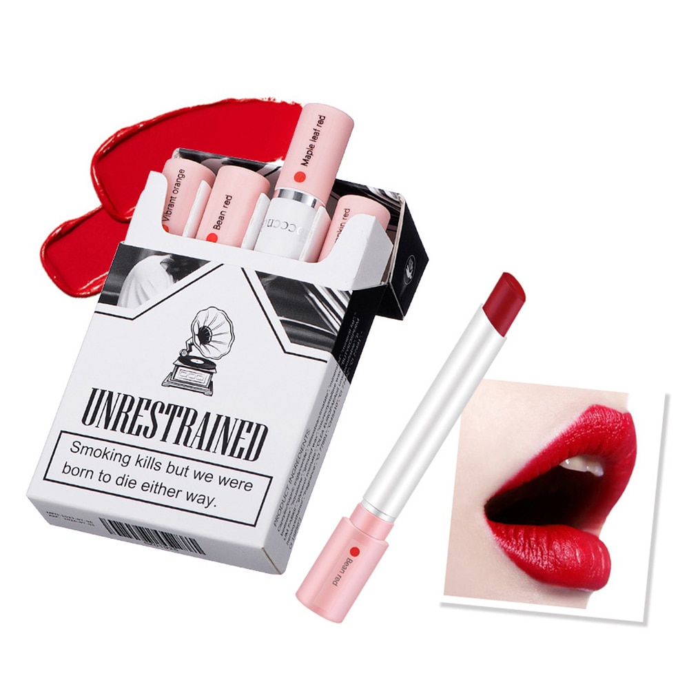 Seturi de rujuri mat, 4 buc rujuri de lunga durata, BOMSTOM, foarte ...