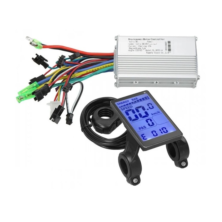 Display LCD-M5 si controller bicicleta electrica 36V, 48V 500W PTC ...