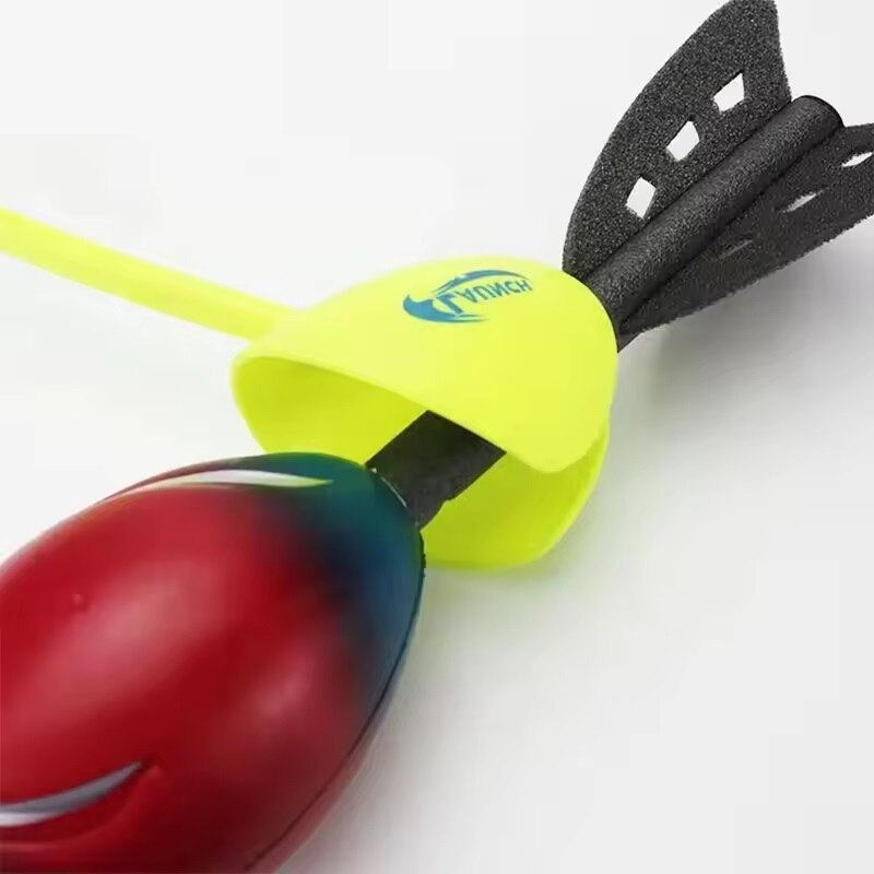 Set Racheta din spuma cu Lansator inclus, Verde/Rosu, 40 cm - eMAG.ro