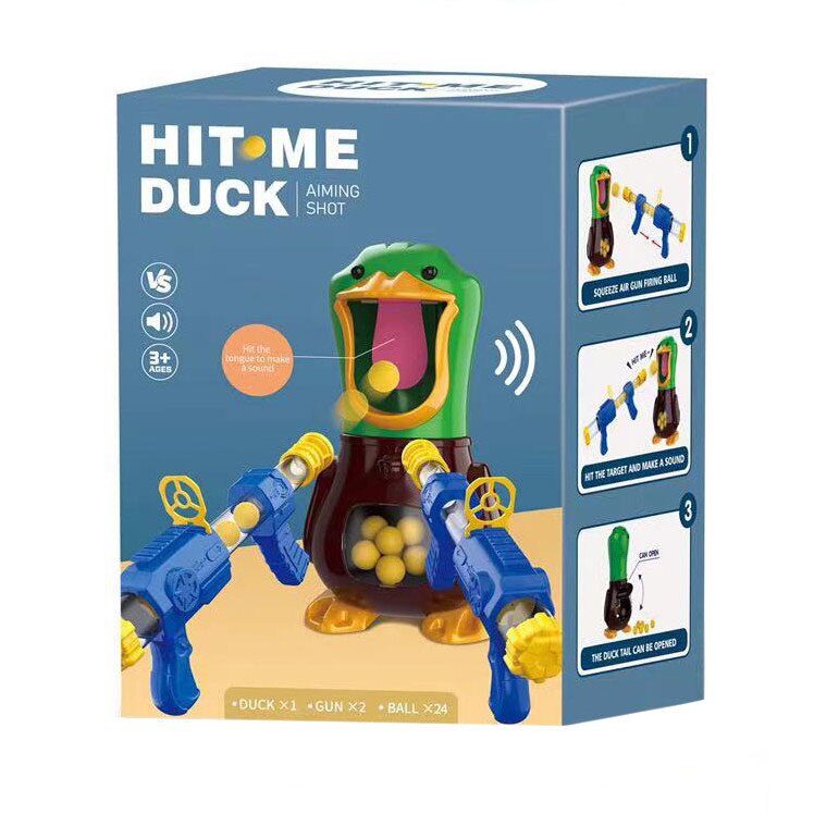 Joc tragere la tinta Impusca Rata, 2 pistoale, 24 mingi de spuma - eMAG.ro