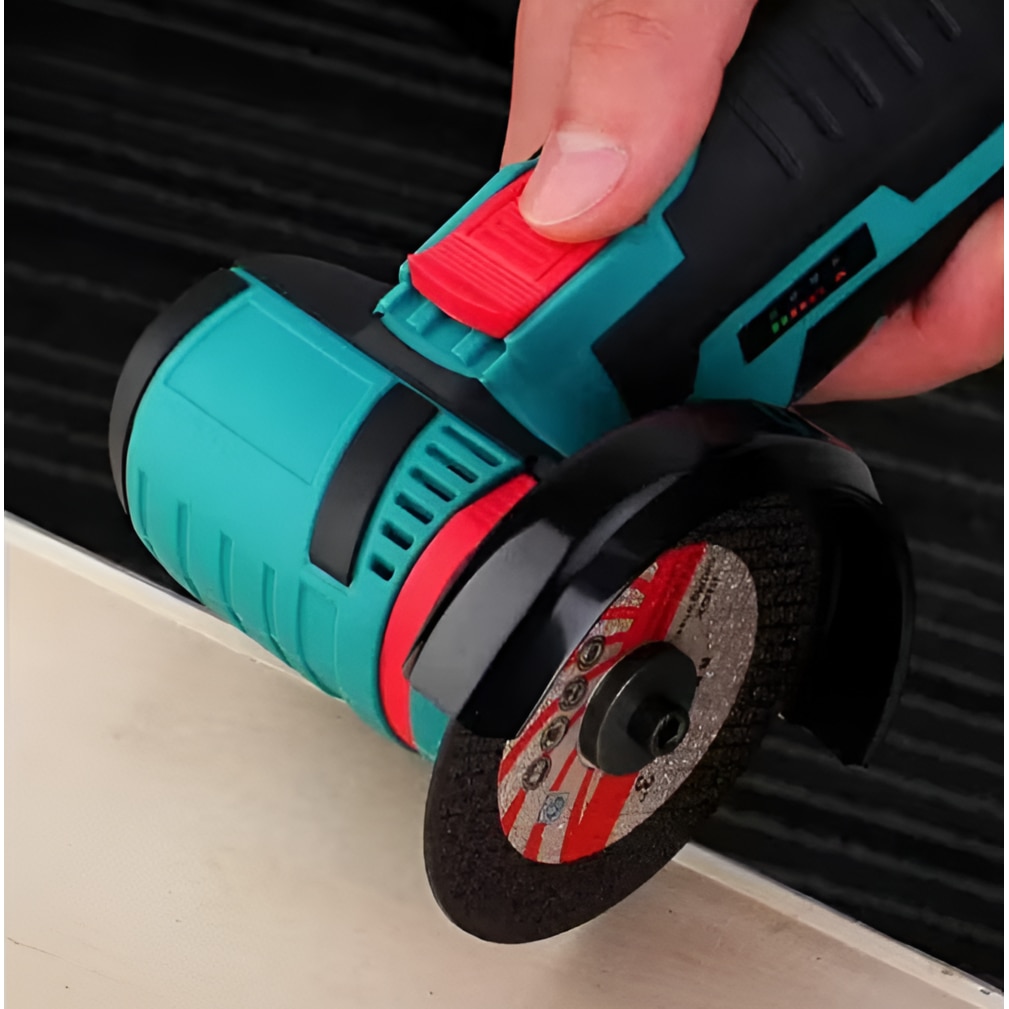 Mini Polizor Flex Unghiular Portabil, eSimplu®, 2 acumulatori 12V, 750W ...