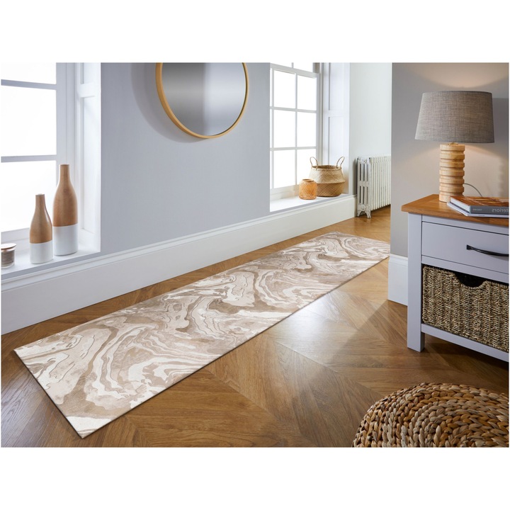 Covor traversa Flair Rugs Marbled, 60 x 230 cm, 2600 g/m², 60% ...