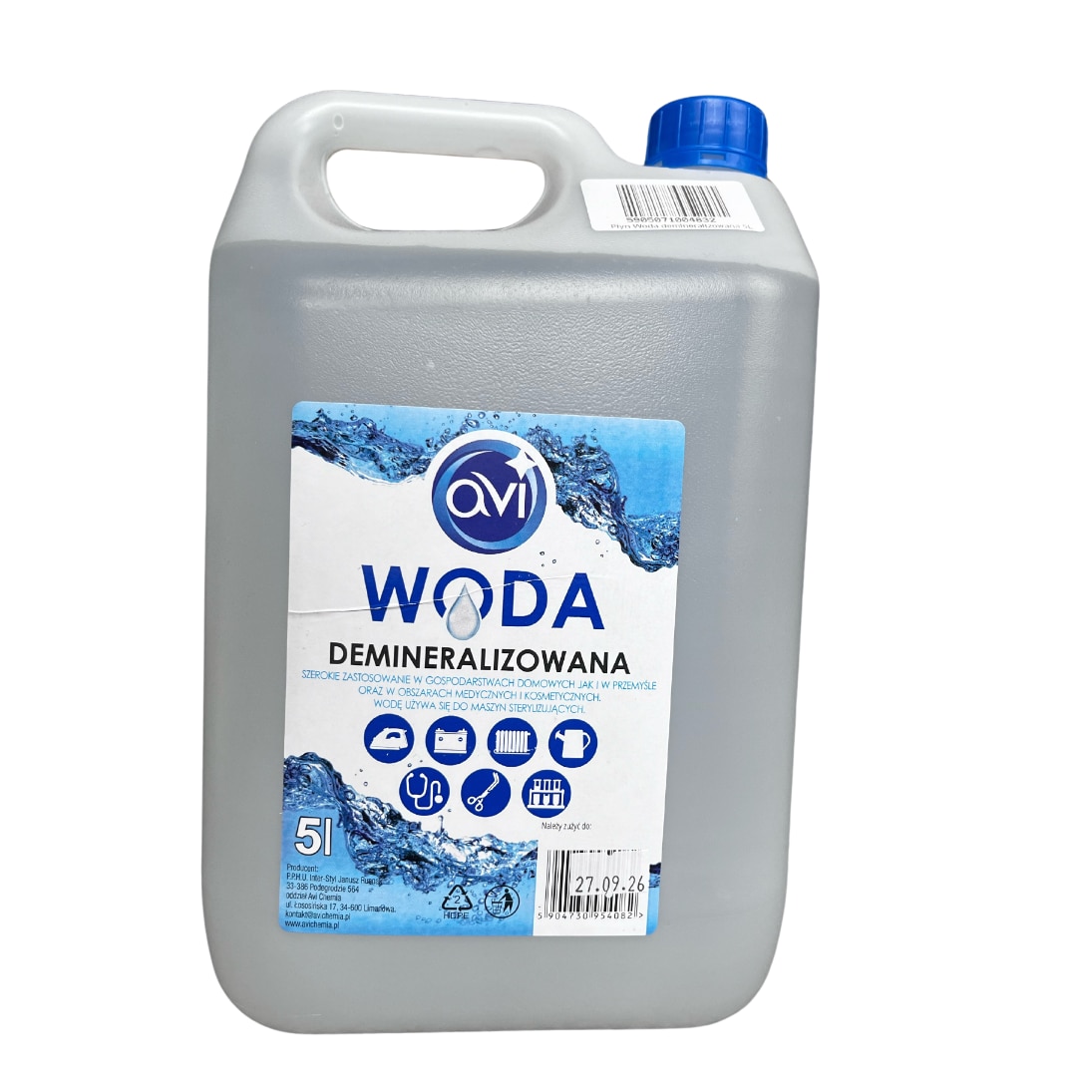 Apa lichida demineralizata 5L, Transparent - eMAG.ro