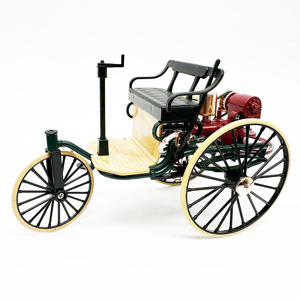 Macheta Triciclu cu motor Benz 1886, Primul automobil patentat din lume ...