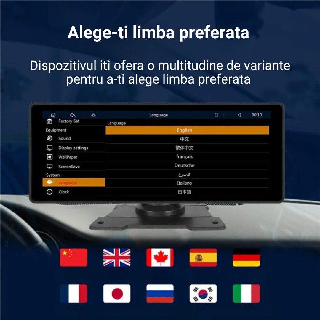 Navigatie Auto Universala, Touchscreen, Cablu de Alimentare, Wireless ...