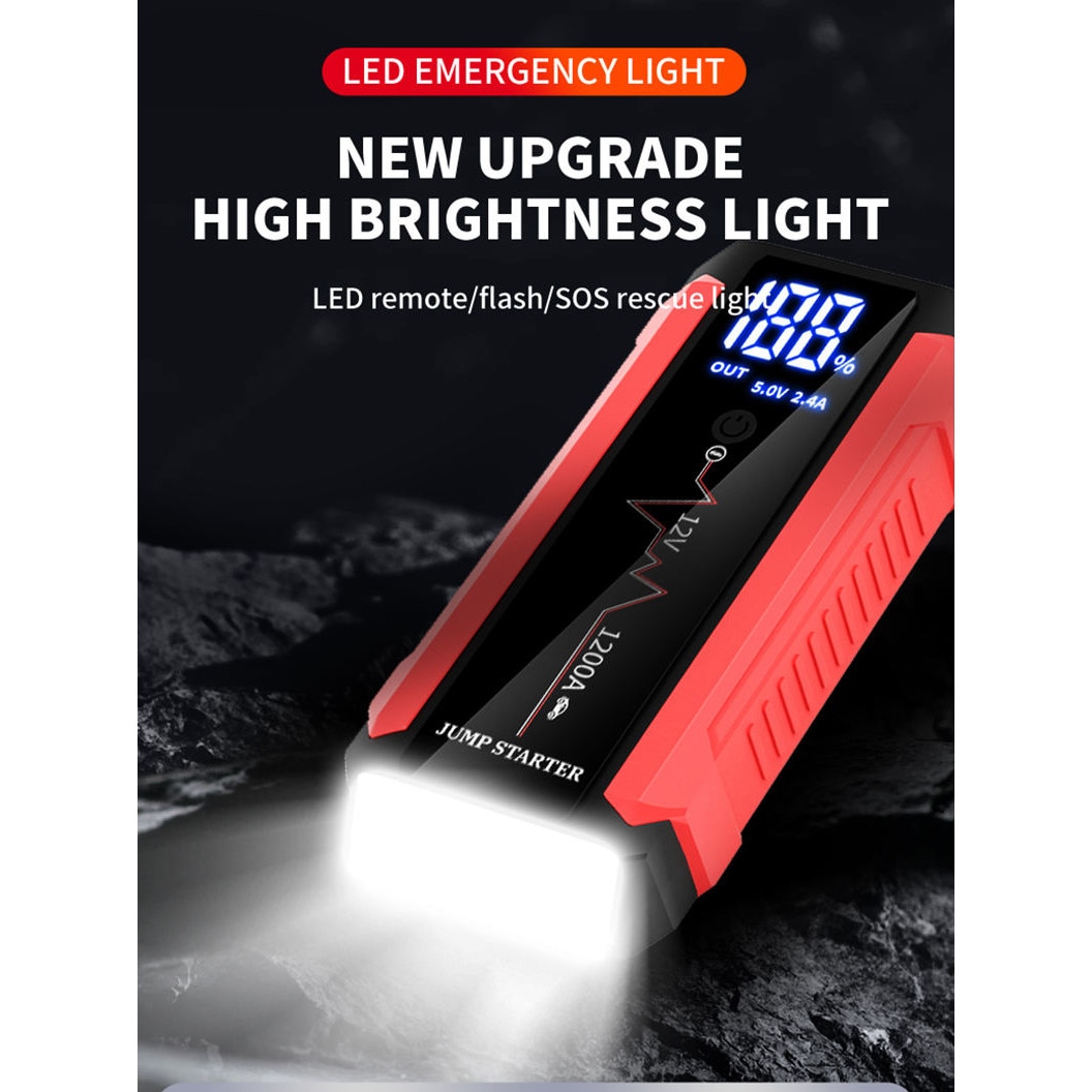 Външна батерия, стартер за автомобил, джъмпер, jump starter, 20000 mAh ...
