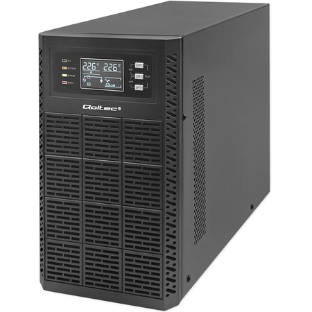 UPS, QOltec, 3kVA, 3000W, LCD, EPO, USB, Negru - eMAG.ro