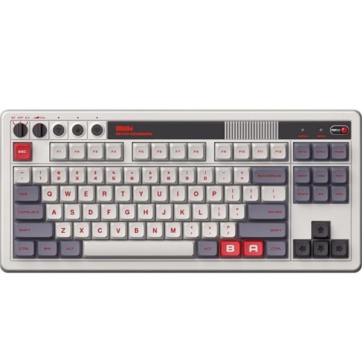 Клавиатура Wireless gaming, 8Bitdo Retro Mechanical-N, програмируеми ...