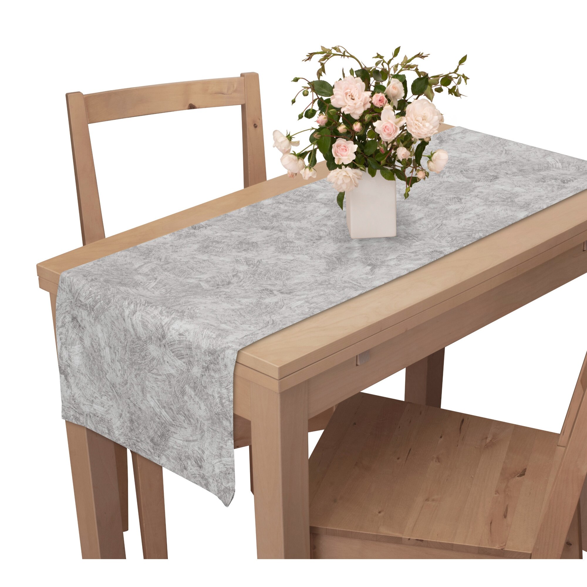 Fata de masa Voppi Piryt, model kamienny, 40cm, poliester, Gri - eMAG.ro