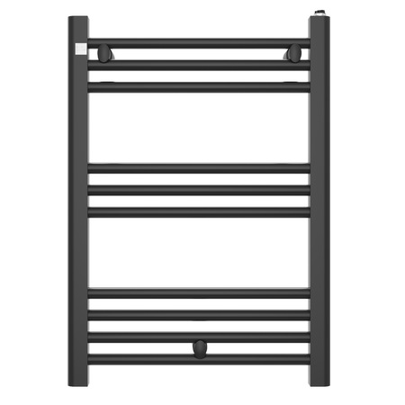 Calorifer baie GRANITAN Puerto, design modern, negru, 70x50cm - eMAG.ro