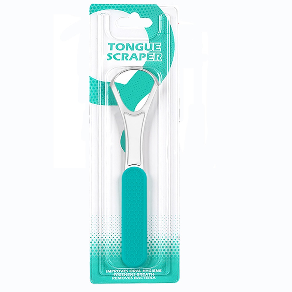 Dispozitiv de curatare limba Tongue Cleaner, lasesasies, Inox/Silicon ...