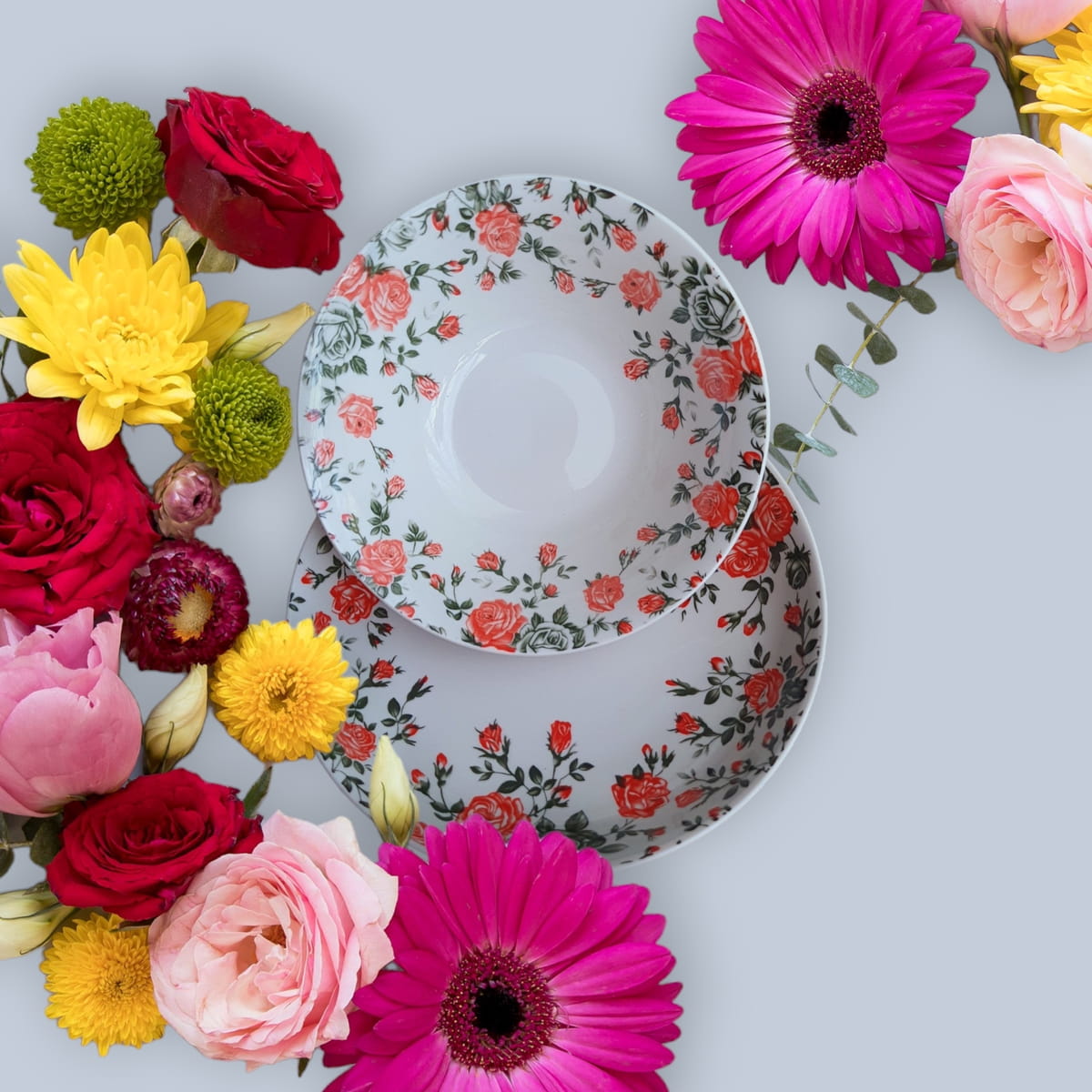 Set vesela traditional bol si farfurie pentru 6 persoane - eMAG.ro