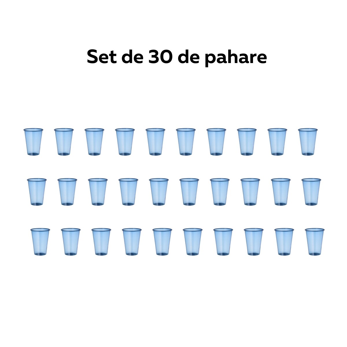 Set 30 de pahare din plastic mari, 480 ml - eMAG.ro