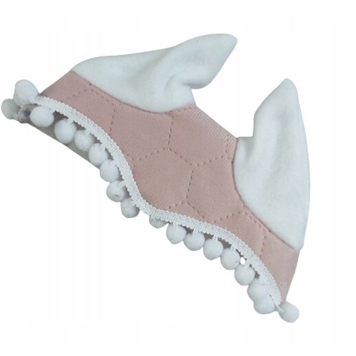 Accesoriu pentru un cal pe un bat Hobby Horse, textil, alb/roz - eMAG.ro