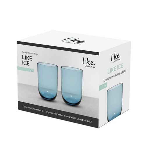 Set 2 pahare apa/suc Like ice, Villeroy&Boch, 450 ml, sticla ...