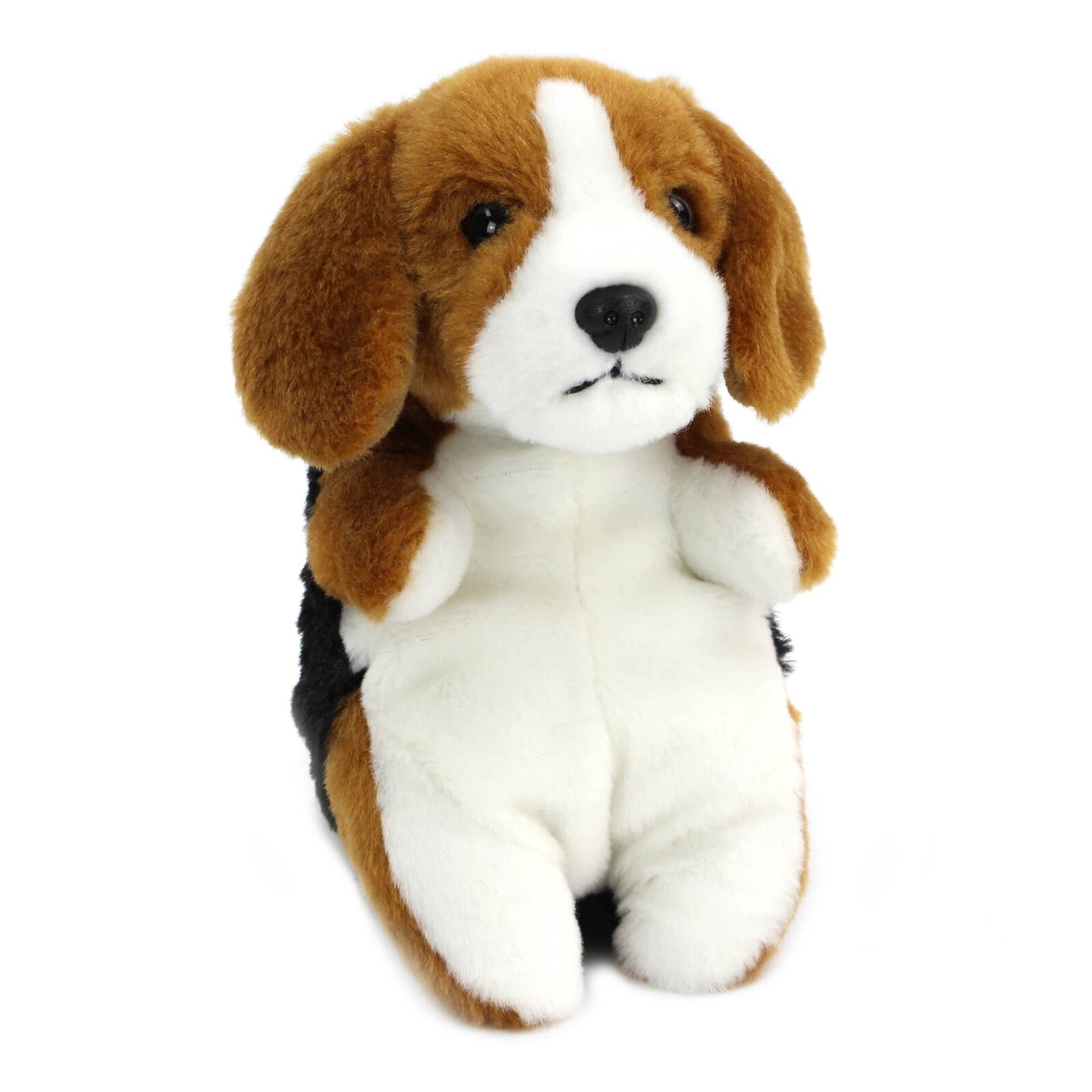 Catelus Beagle Bebelus 17 cm in cutie - Jucarie de plus Living Nature ...