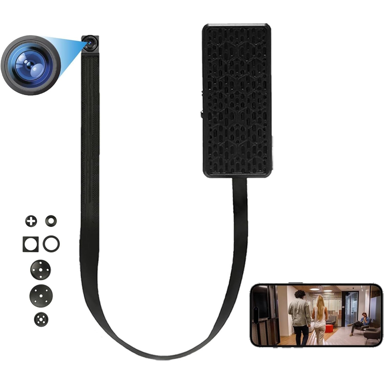 Camera spion WiFi 1080P HD, Senzor miscare, Transmisie Live, Control ...