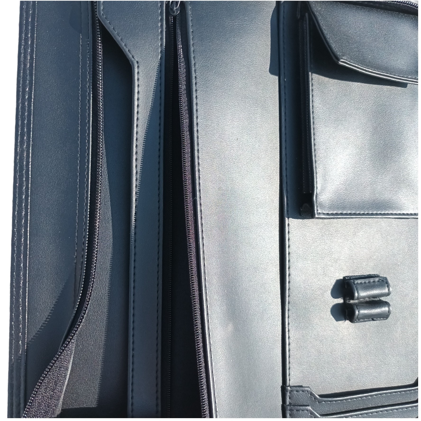 Mapa dosare documente A4 BENSONS din piele cu fermoar, marime XL, 38 x ...