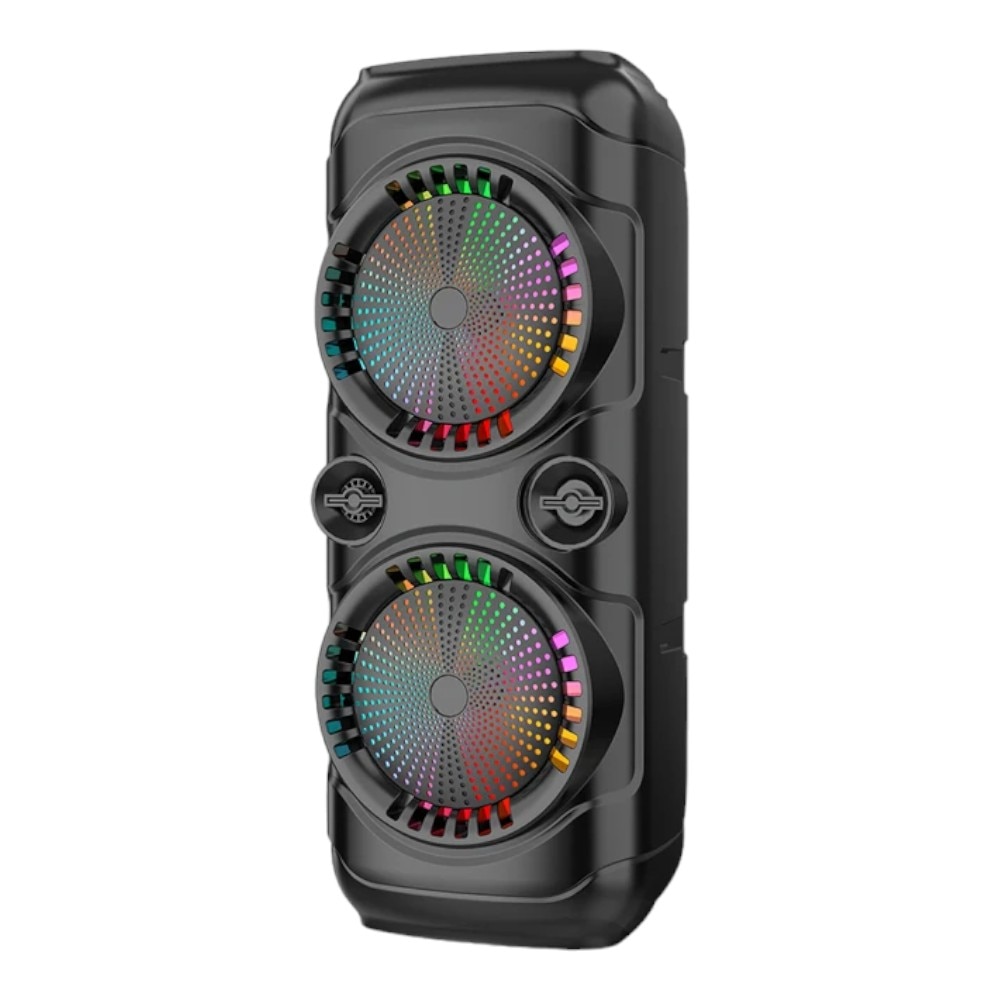 Boxa portabila ZQS8229, 120W PMPO, BT/FM/AUX/USB, RGB, microfon - eMAG.ro