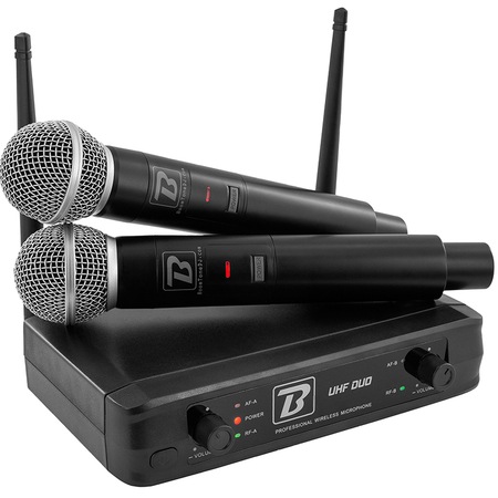 Set 2 Microfoane profesionale wireless Mana UHF Solo 663.5MHZ/682.2MHZ ...