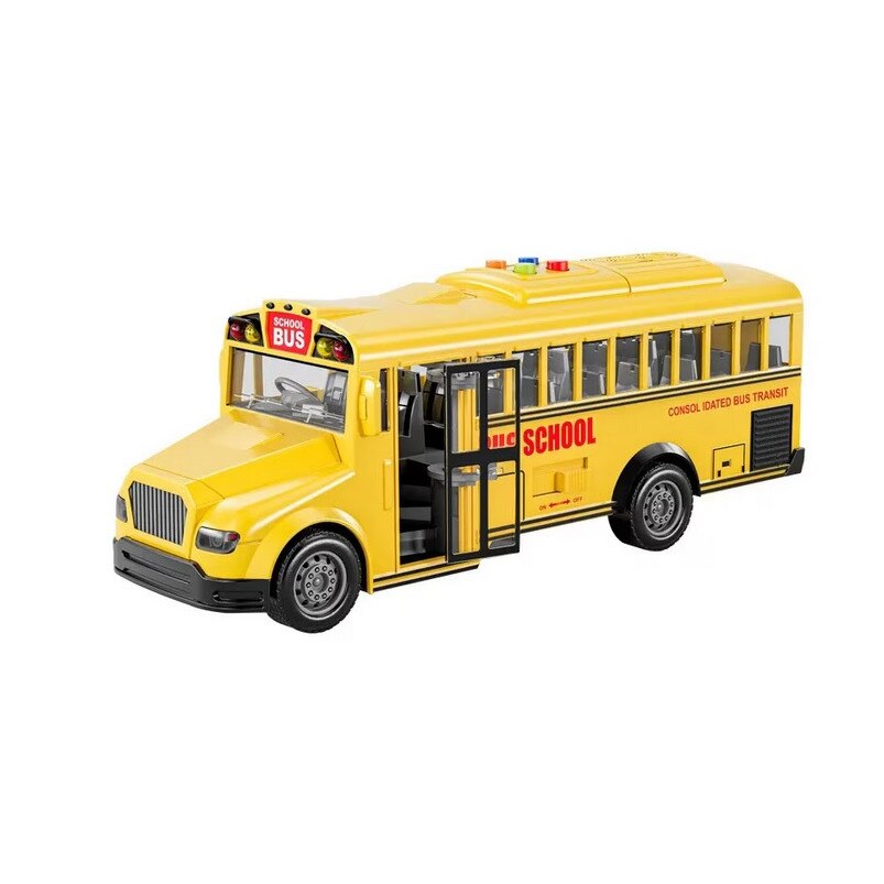 Autobuz scolar School Bus cu sunete, lumini si functie usi deschise ...