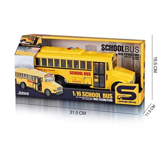 Autobuz scolar School Bus cu sunete, lumini si functie usi deschise ...