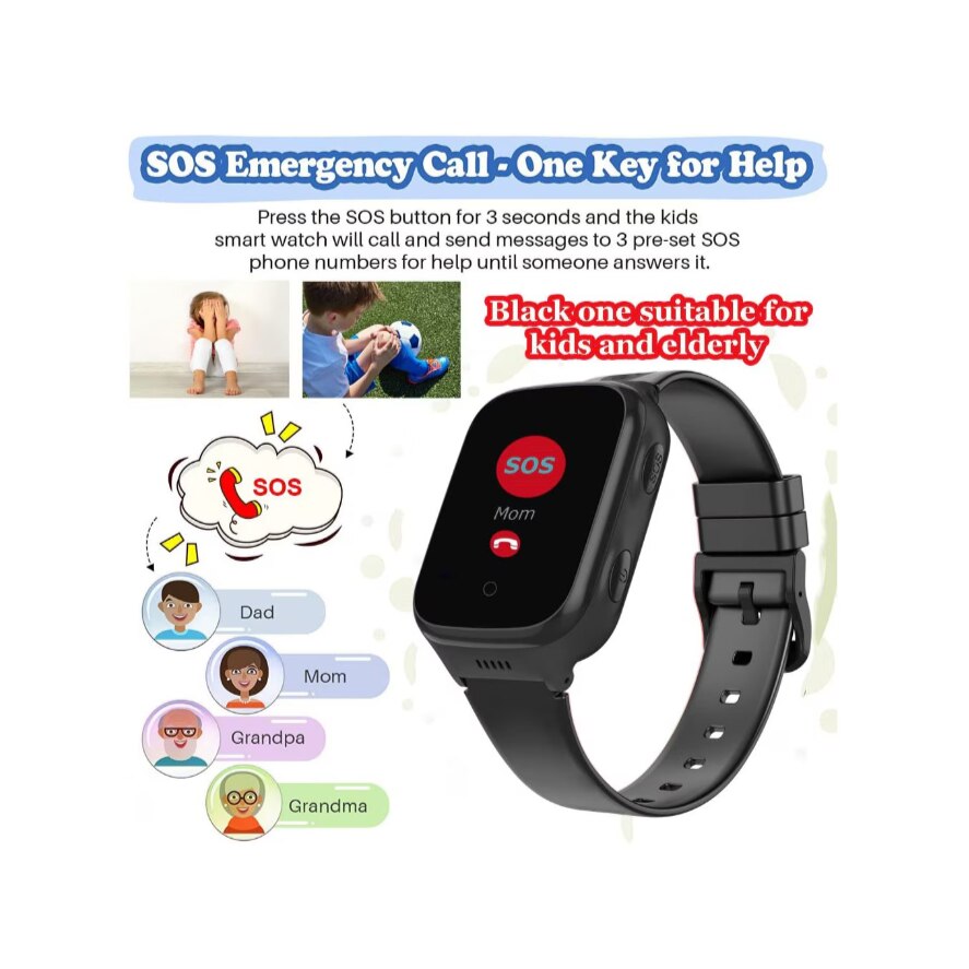 Ceas Smartwatch Copii K9 4G, Apel Video, Buton SOS Inteligent, Monitorizare Spion. Localizare ...