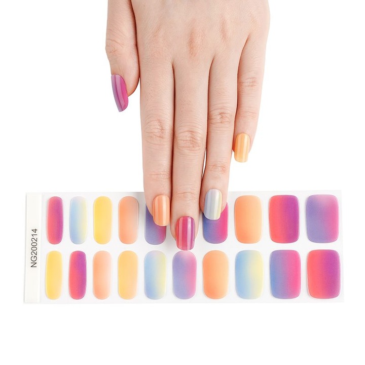 Unghii Gel tip Sticker Autocolant, Faceto, Uscare Rapida la UV ...