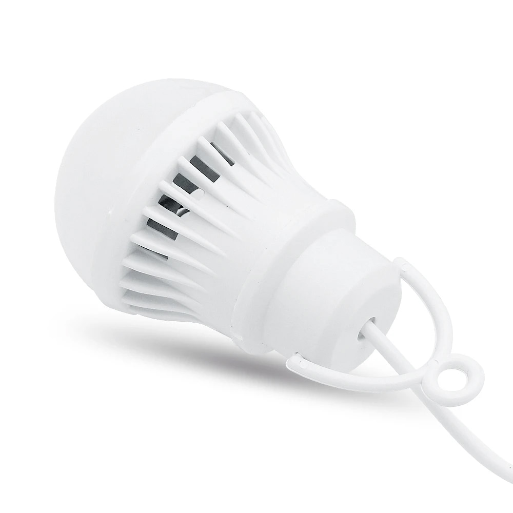 Bec Led 2.5W cu alimentare USB 5V si cablu de 1 metru, alb - eMAG.ro