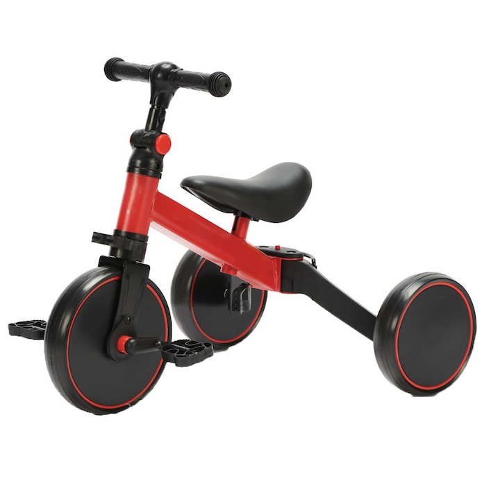 Bicicleta 2 in1, Zola®, cu 3 roti, cadru din aluminiu, manere din ...