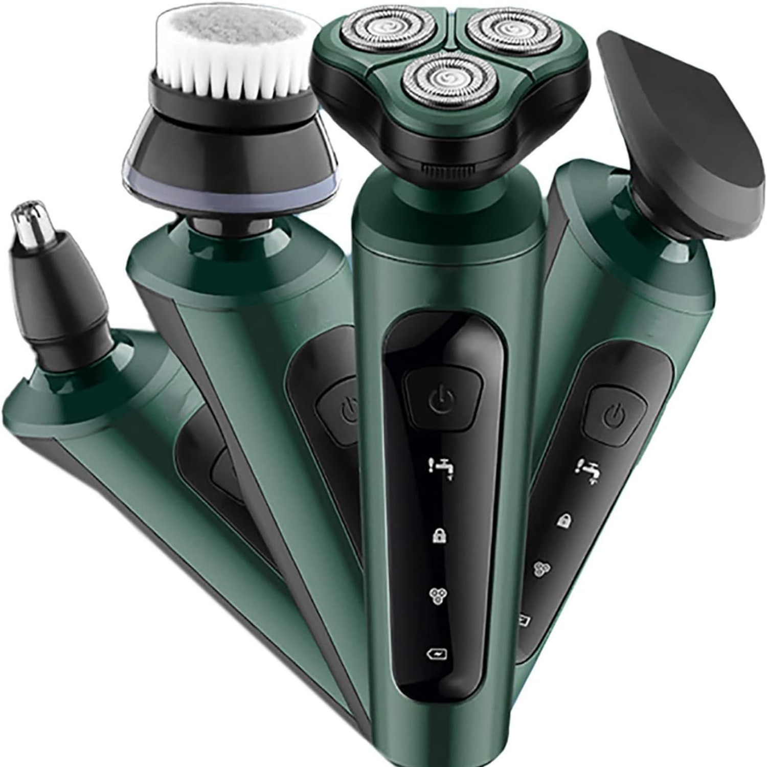 Aparat de ras electric, 4 in1, Profesional, Rotativ, Afisare LED ...