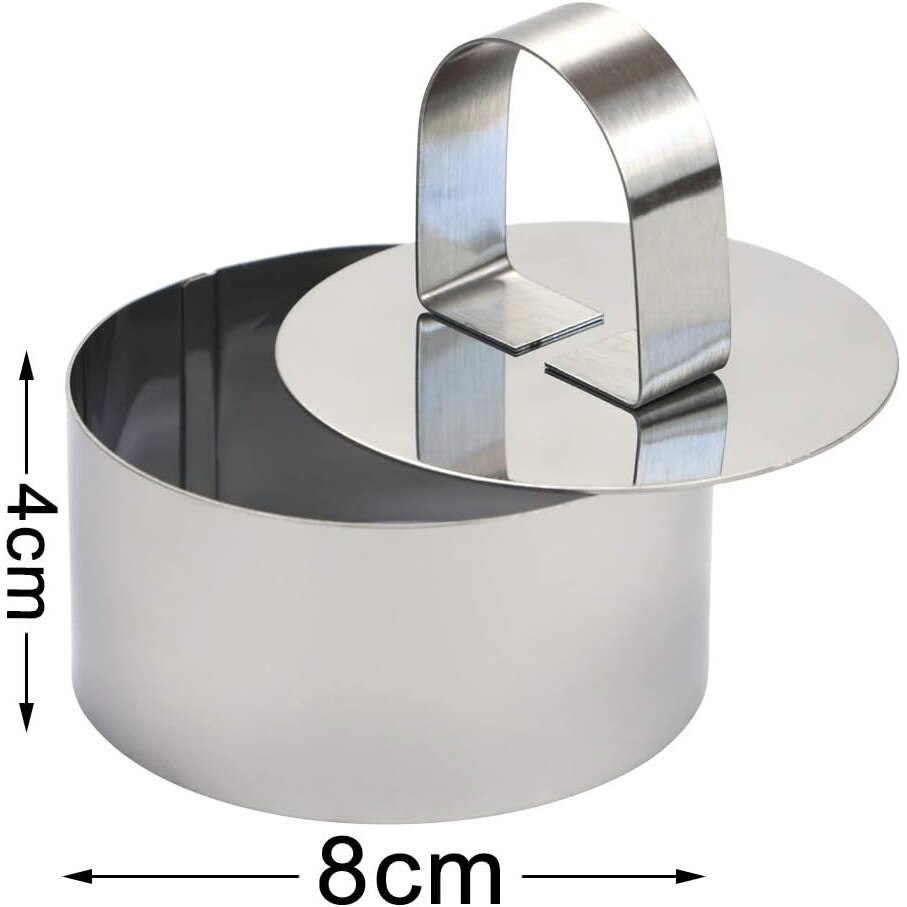 Forma de Prajituri din Inox: Inel Modelator Rotund pentru Deserturi ...